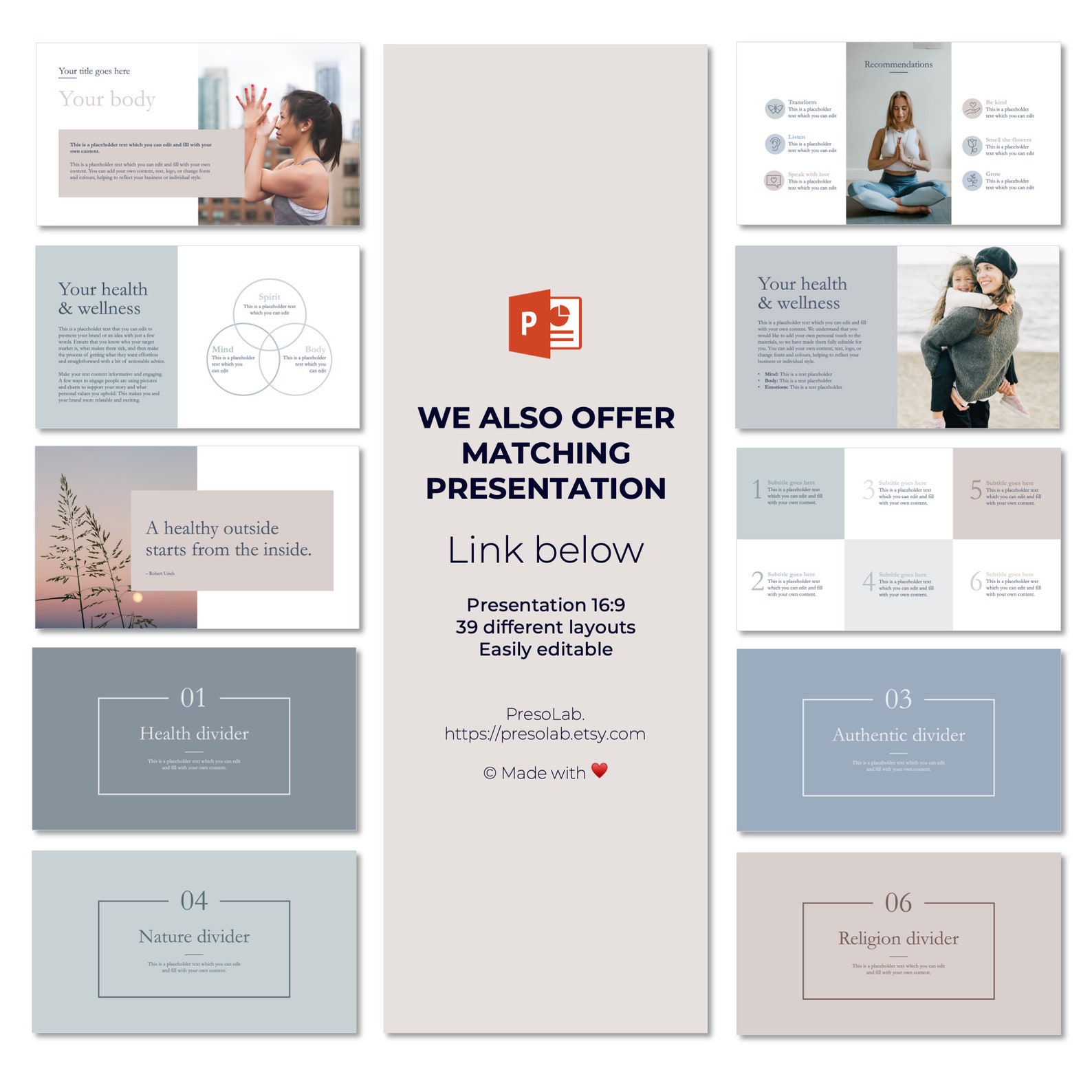 POWERPOINT BOOKLET TEMPLATE – Instant Digital Editable Download ...