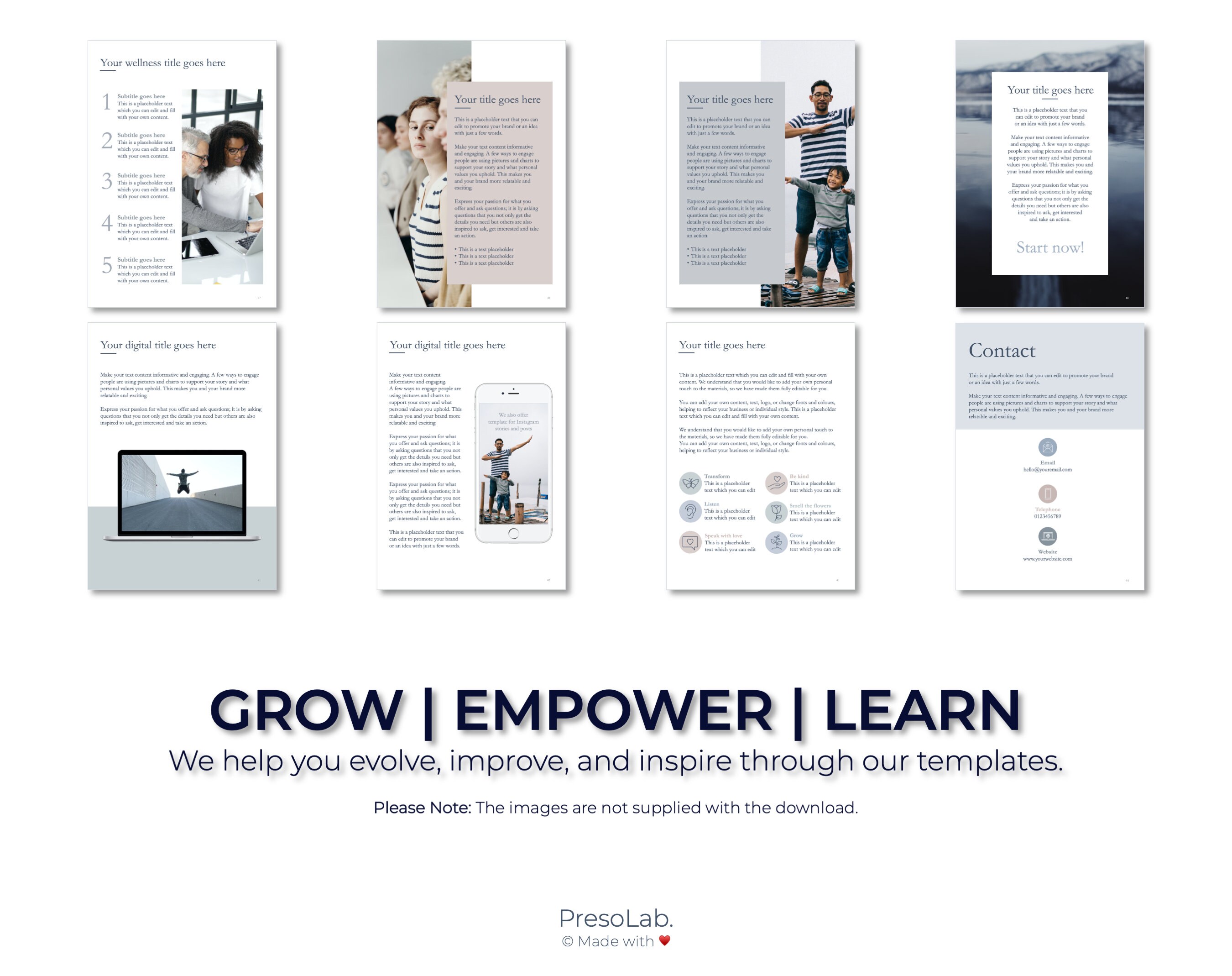 POWERPOINT BOOKLET TEMPLATE Instant Digital Editable - Etsy Australia