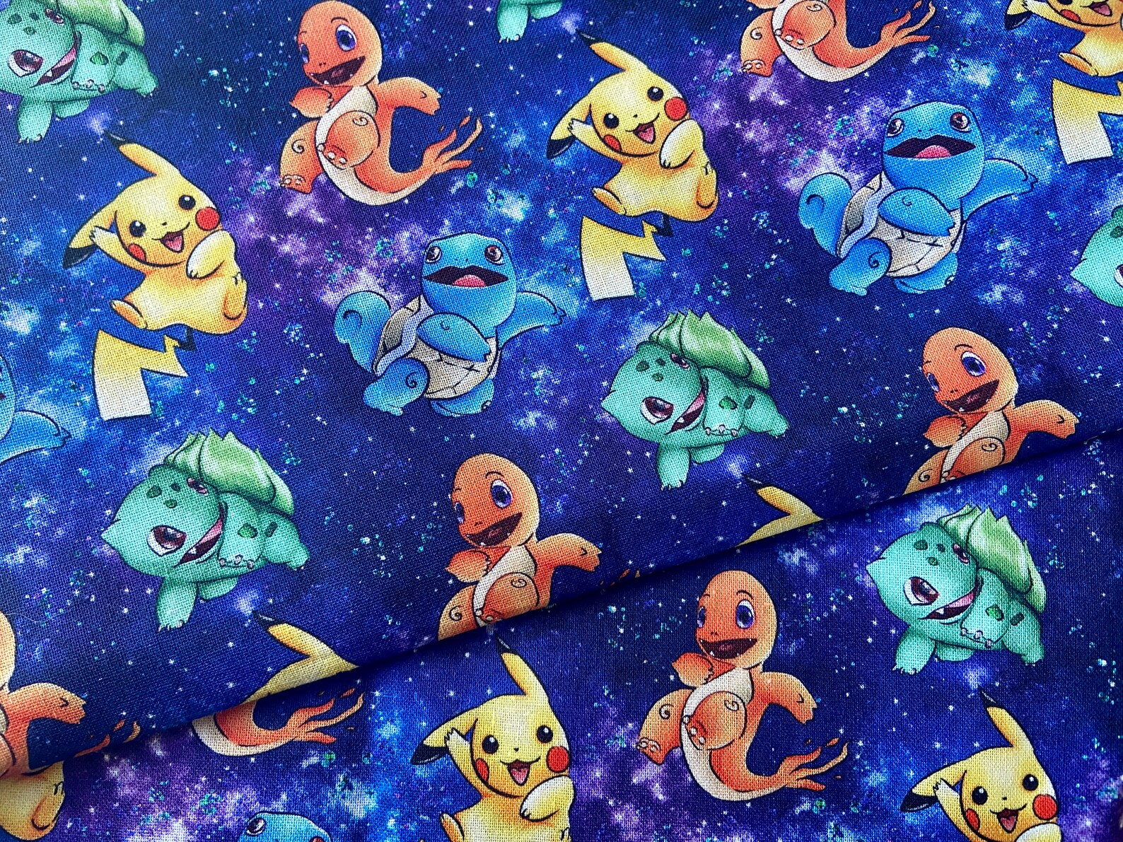 POKEMON FABRIC 100% Cotton Fabric Cotton Fabric Kids | Etsy