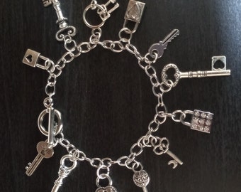 Lock Key Bracelet | Etsy