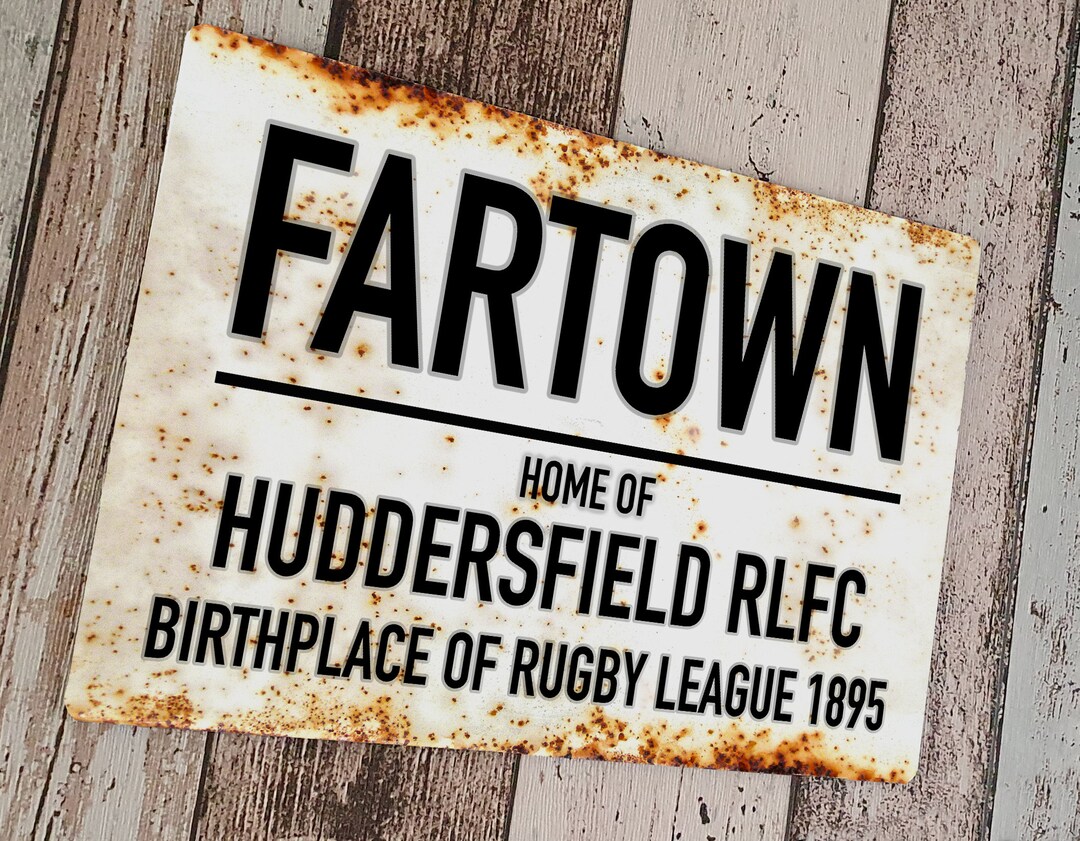 Fartown Home of Huddersfield Giants Vintage Street Sign - Etsy
