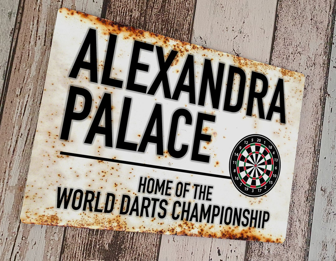 Alexandra Palace - PDC Darts Vintage/rust Effect Sign - Etsy