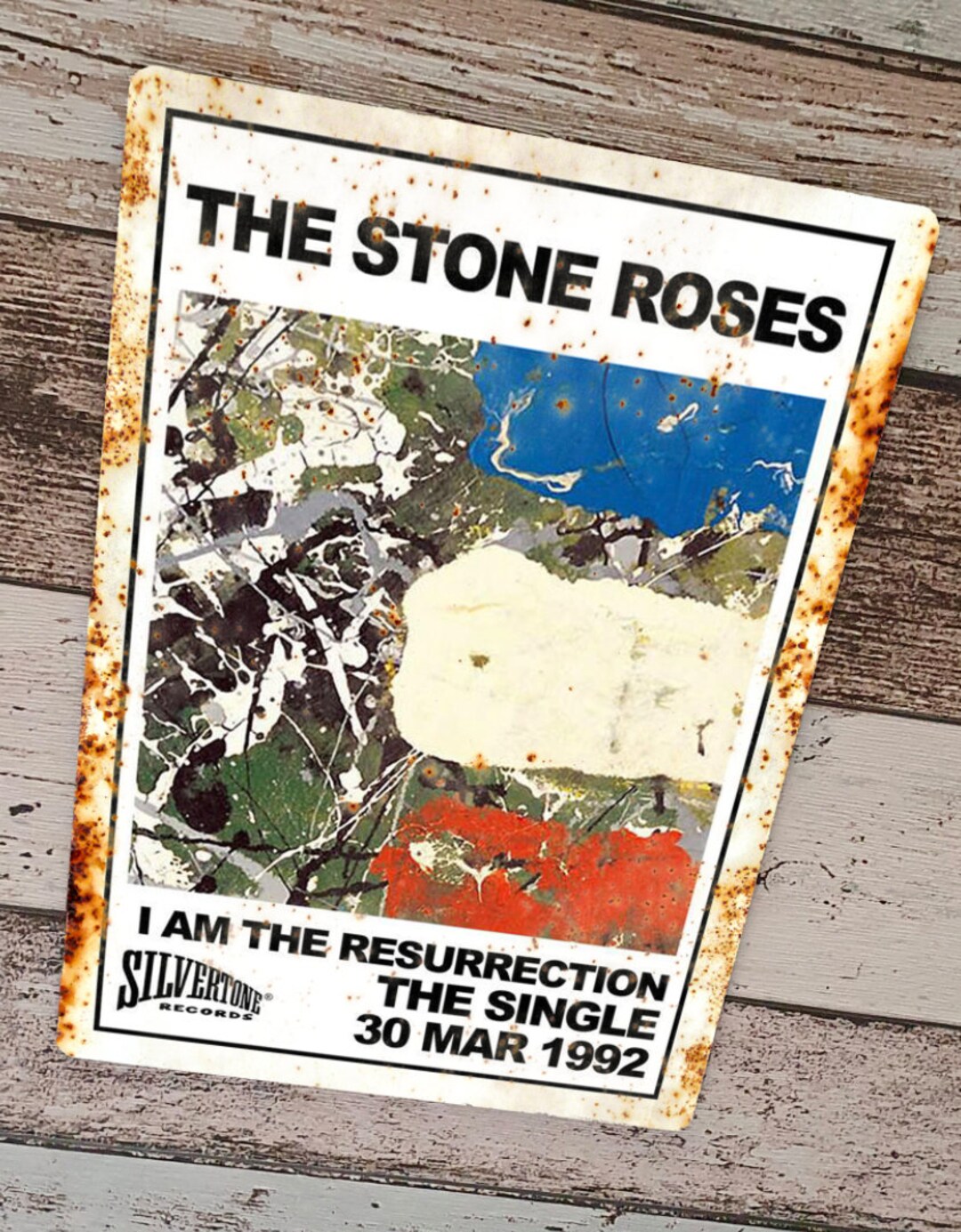 The Stone Roses I Am the Resurrection Vintage Aluminium Sign - Etsy UK