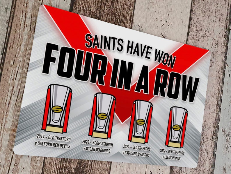 2022 Grand Final St.helens "4 in a Row" Champions Sign - Etsy
