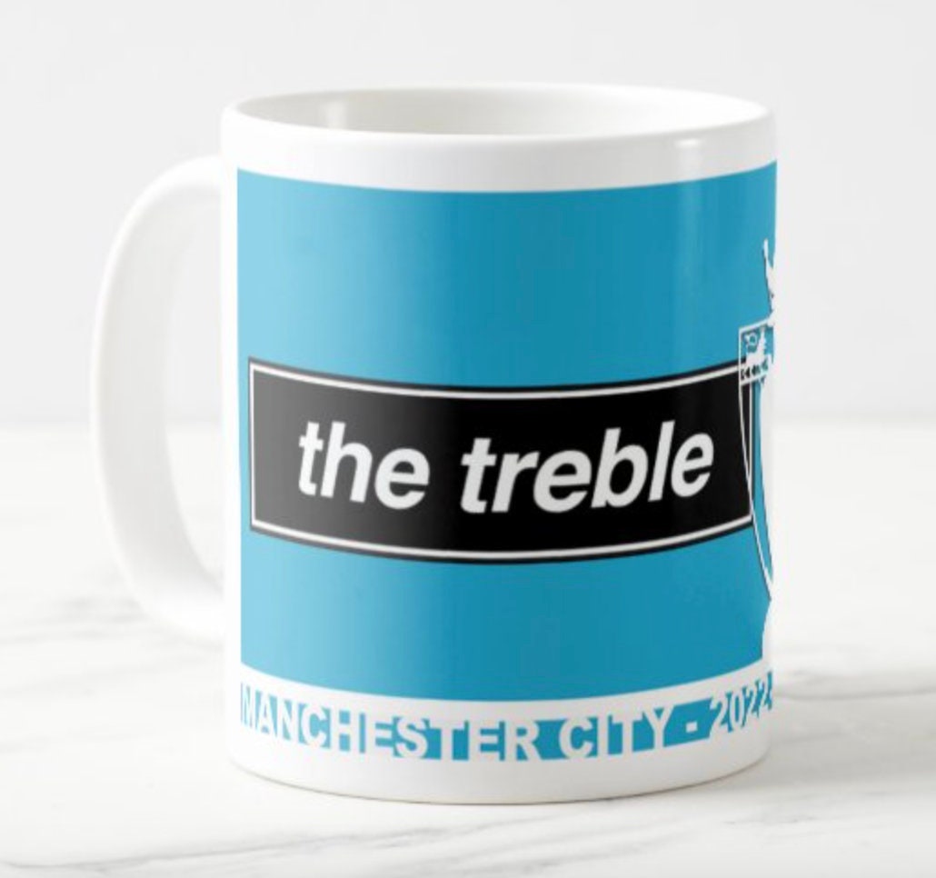 MCFC - Man City Treble Winners Mug - Etsy UK
