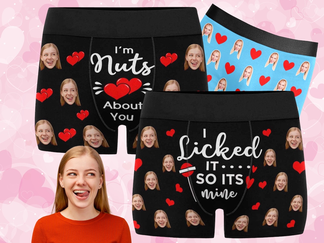 Custom Face Boxers,custom Photo Underwear,personalized Boxers With Face ...