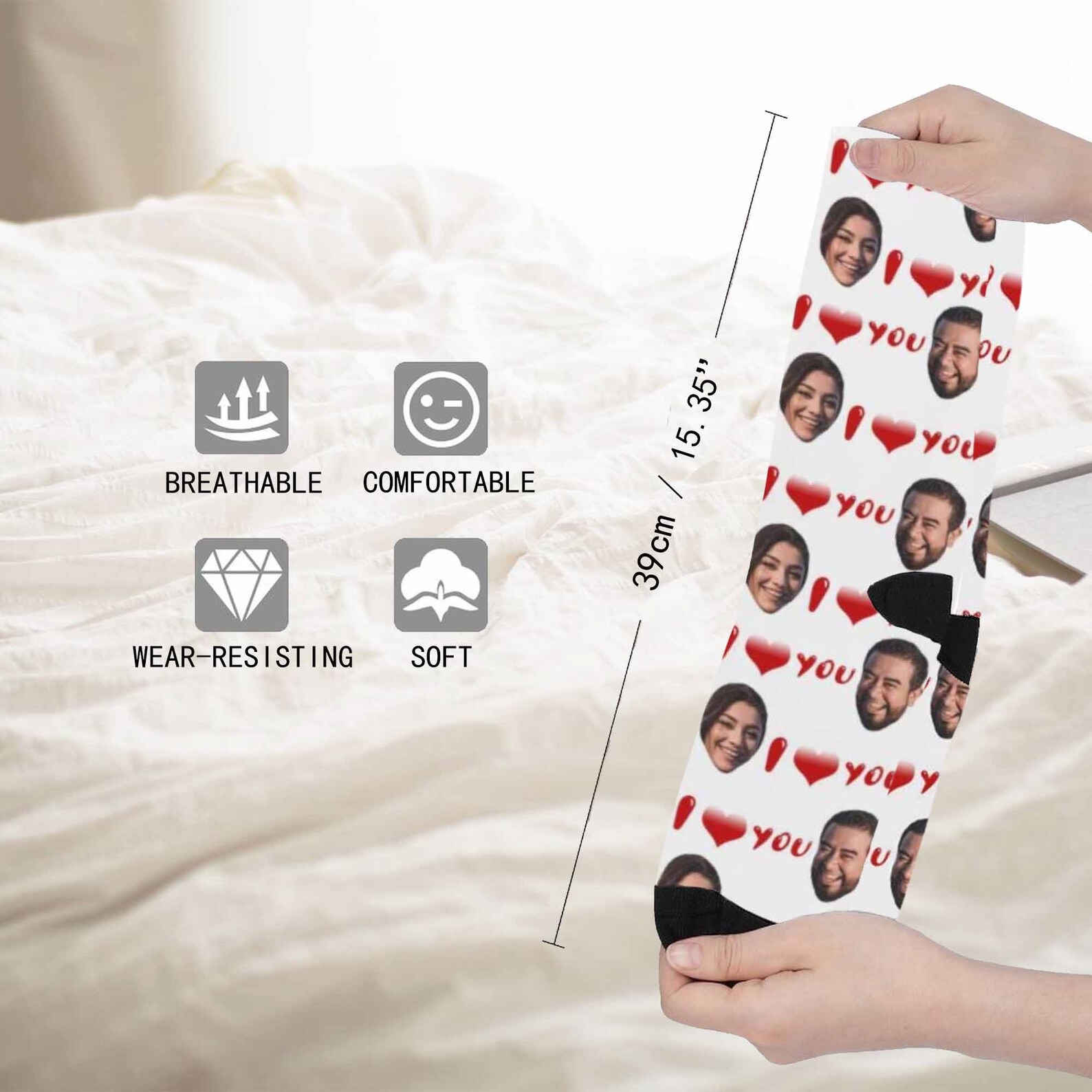 Custom Couple Socks Personalize Photo Socks Funny Socks - Etsy