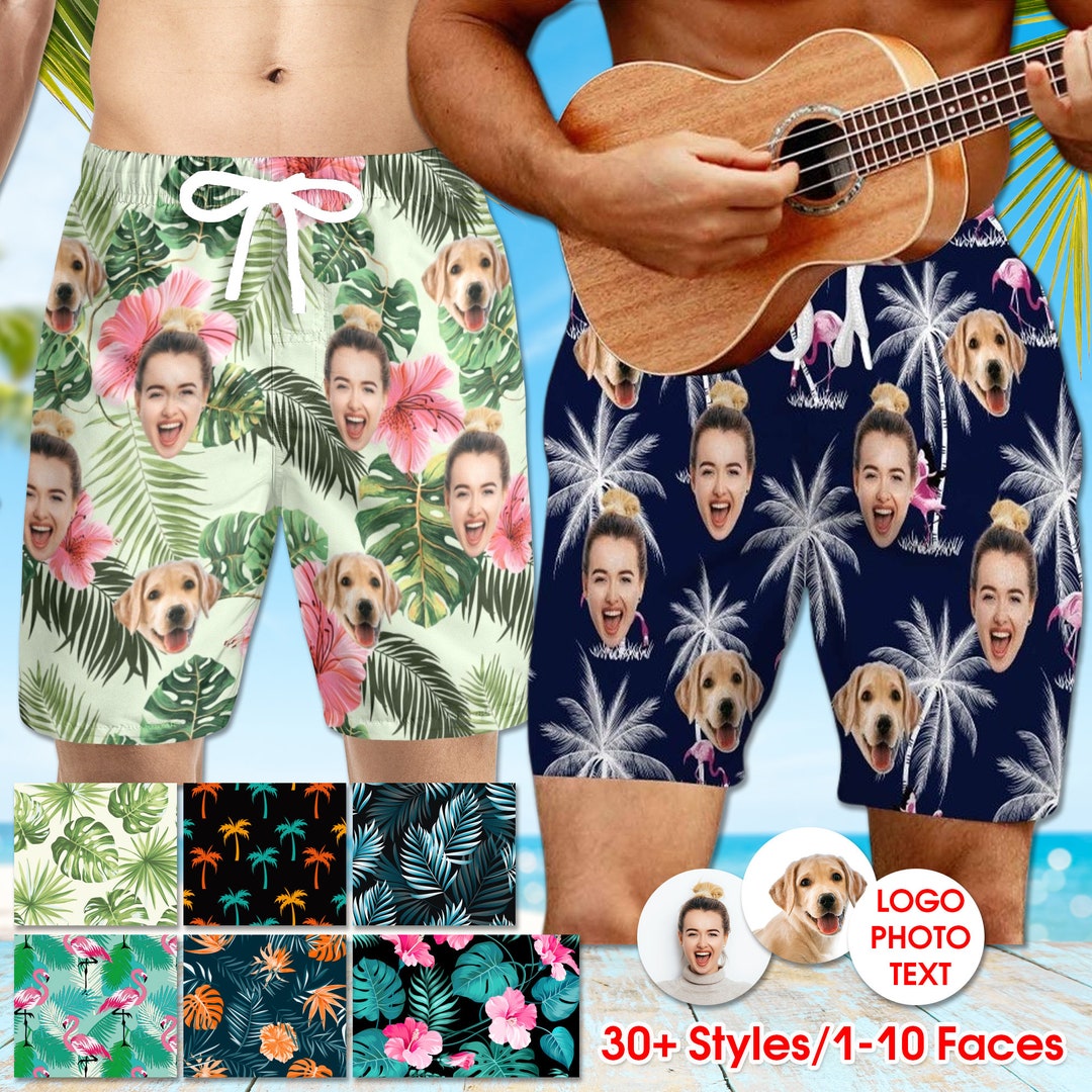 Custom Swim Trunks With Face,custom Face Men Swimwear Bathing Suit ...