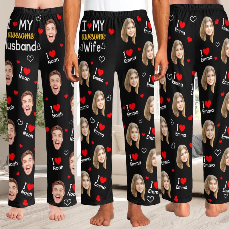 I Love My Boyfriend Pants - Etsy