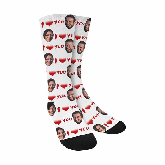 Custom Couple Socks Personalize Photo Socks Funny Socks | Etsy