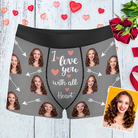 Custom Photo Boxers Briefs Personalize Boxers With Face | Etsy