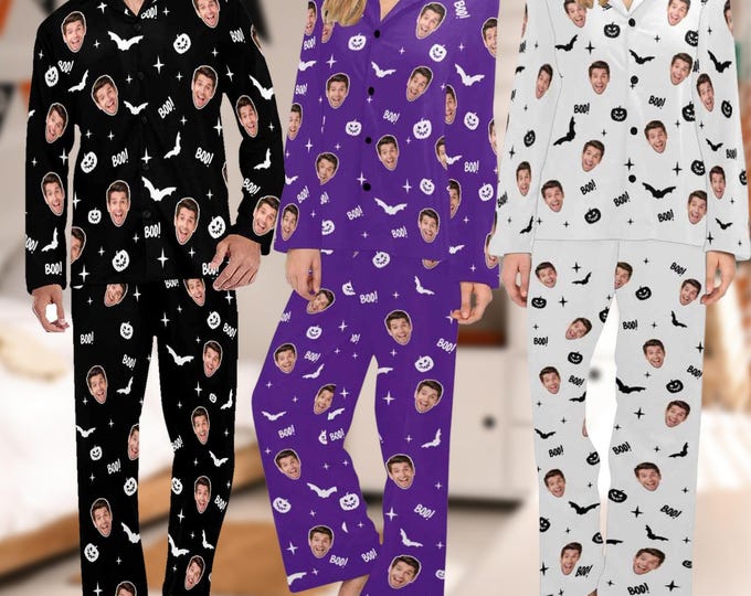 Her Boo & His Boo, Matching Halloween Pajamas for Couples, Halloween ...