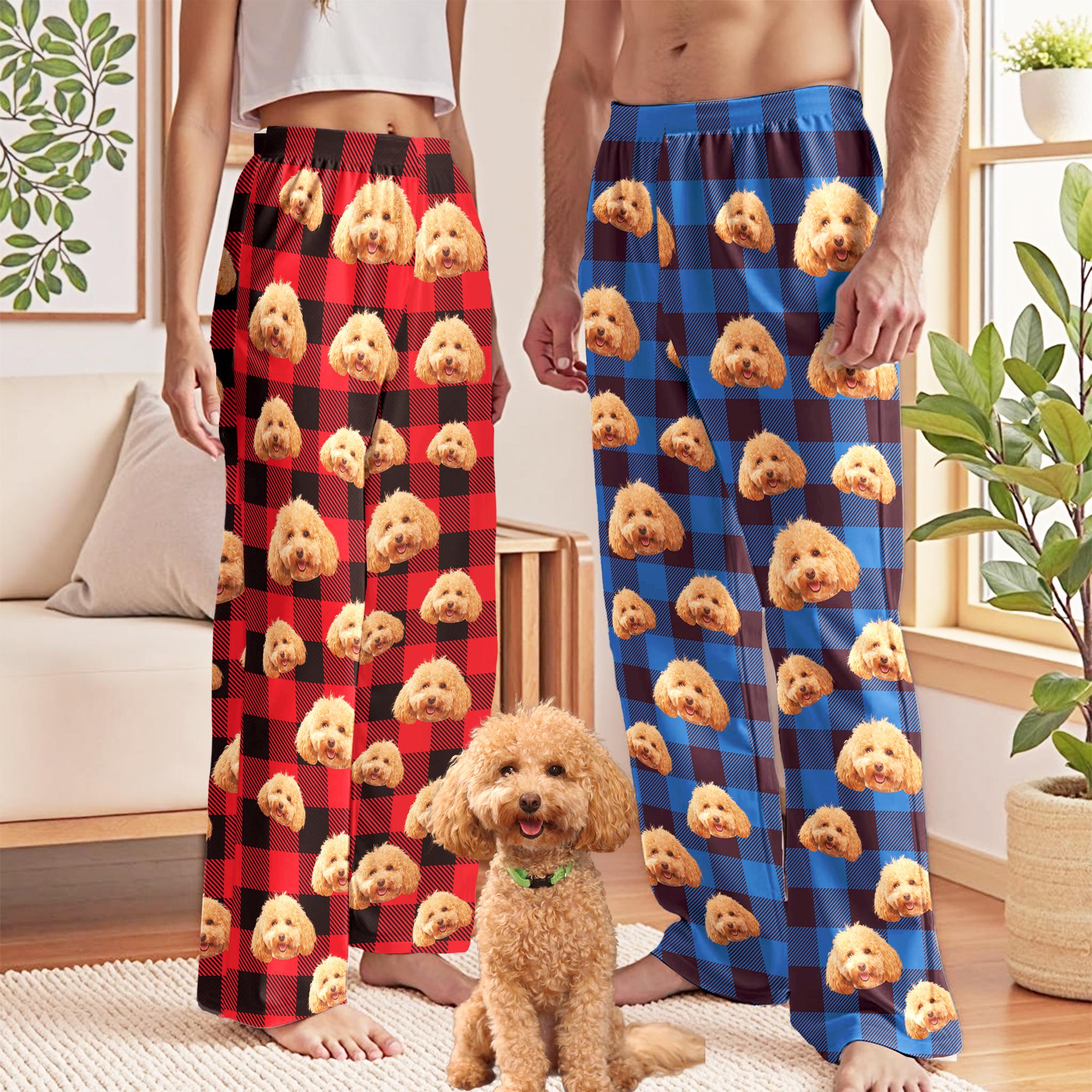 Custom Face Pajama Pants: Personalized Photo Plaid Trousers - Etsy