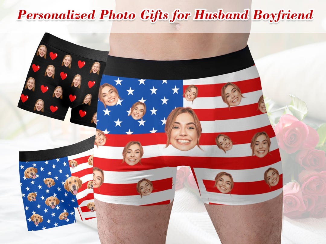 Custom Face Boxers: Personalized Photo Underwear Gift - Etsy