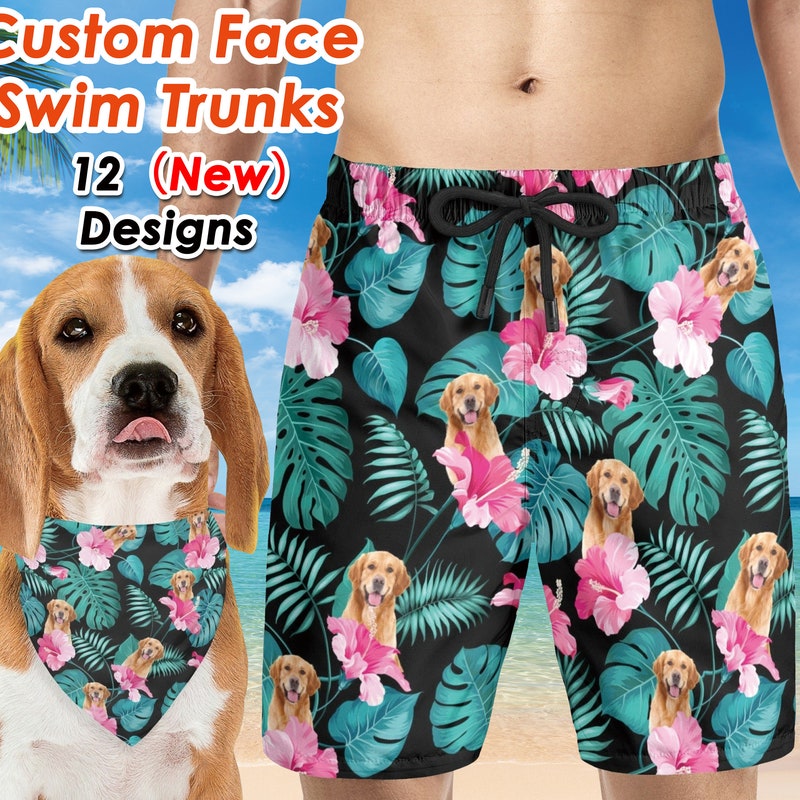 Floral Mens Swim Trunk - Etsy