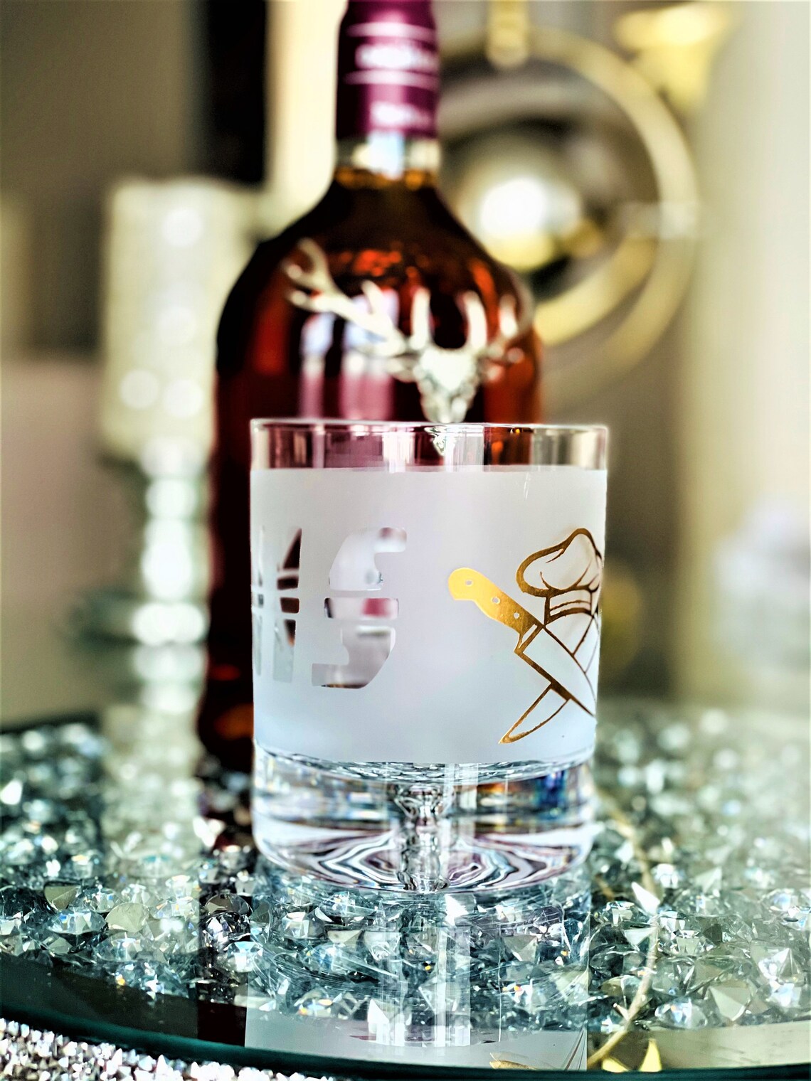 Etched Personalized CHEF Whiskey Glass Glass for Chef Gift - Etsy