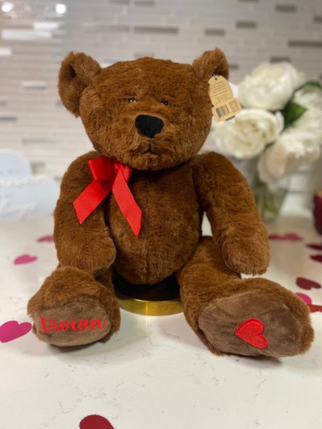 Personalized Valentines Day Bears-anniversary Gift-valentine Plush ...