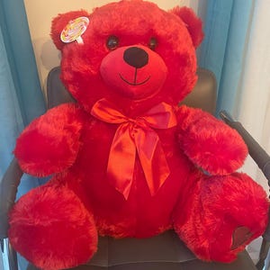 Personalized Teddy Bear Extra Large Stuffed Bear Toy Red Teddy Bear ...