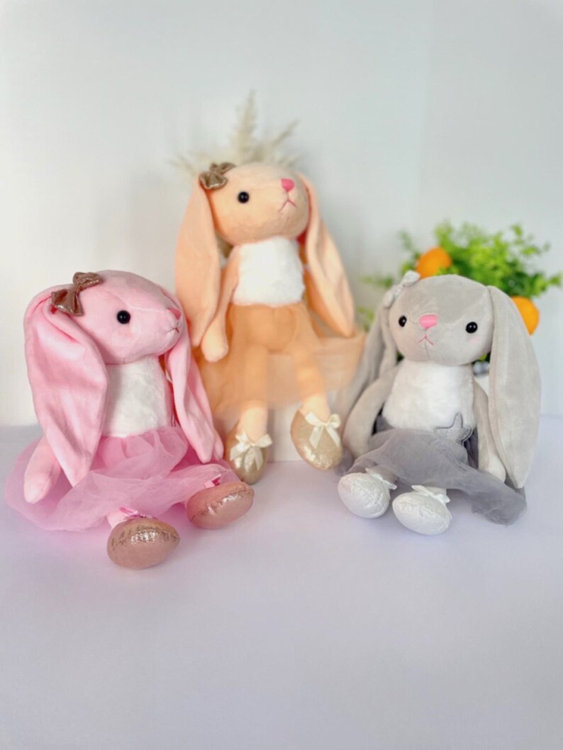 Personalized Ballerina Bunny Easter Bunny Rabbit Embroidered - Etsy