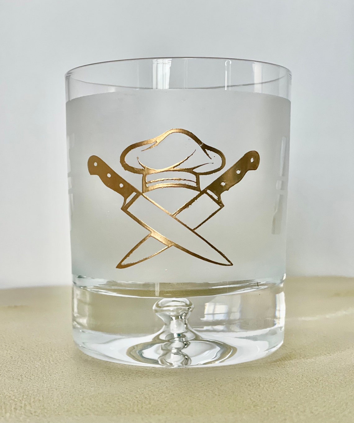 Etched Personalized CHEF Whiskey Glass Glass for Chef Gift - Etsy