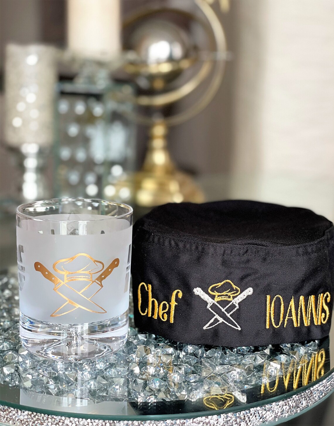 Etched Personalized CHEF Whiskey Glass Glass for Chef Gift - Etsy