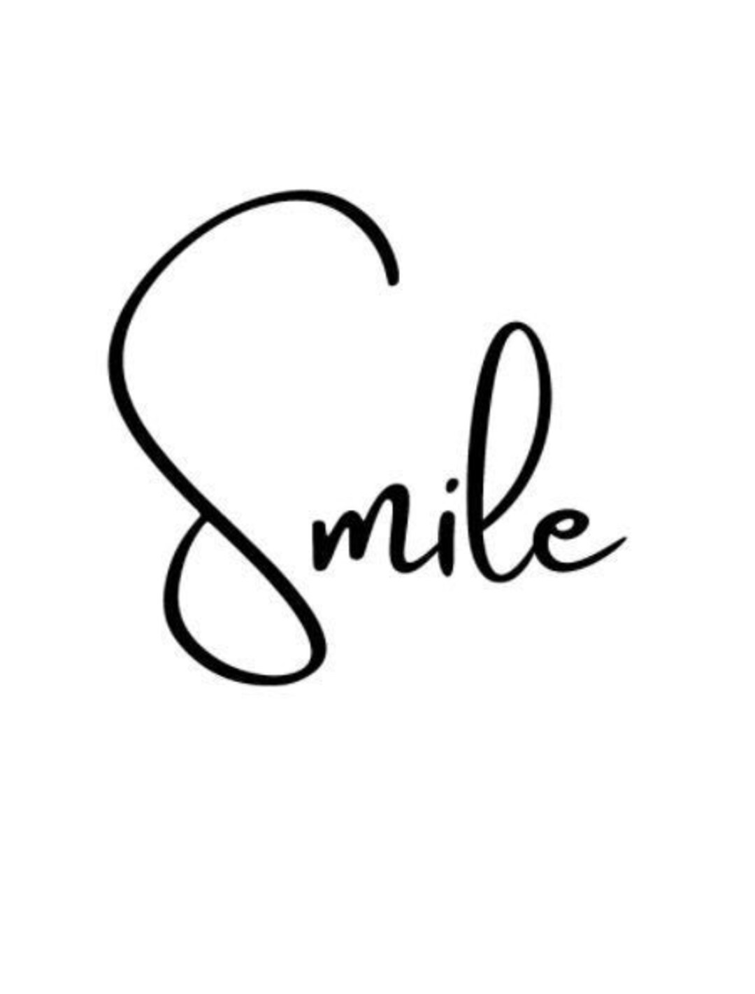 Smile Wall Art. Smile Printable. Art Print. Inspirational Wall Art ...