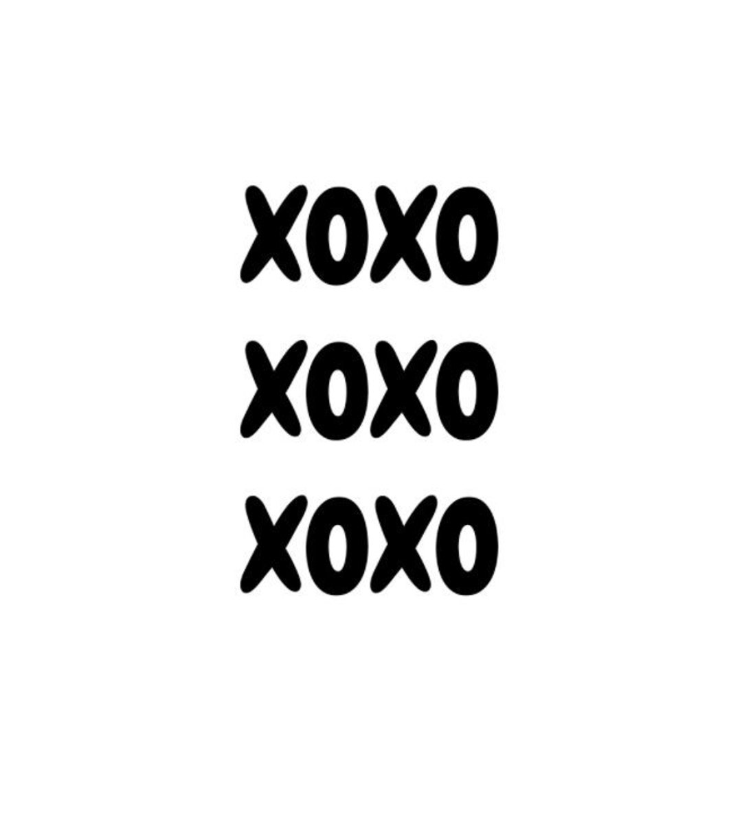 Trendy XOXO White & Black Wall Art. XOXO Printable. Art Print. XOXO ...
