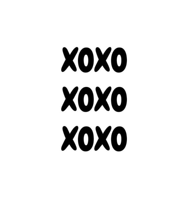 Trendy XOXO White & Black Wall Art. XOXO Printable. Art Print. XOXO ...