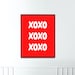Trendy XOXO Red Wall Art. XOXO Printable. Art Print. Red Poster. Dorm ...