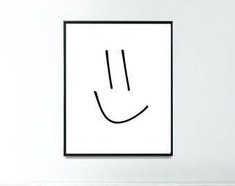 Smile Wall Art. Smile Printable. Art Print. Inspirational Wall Art ...