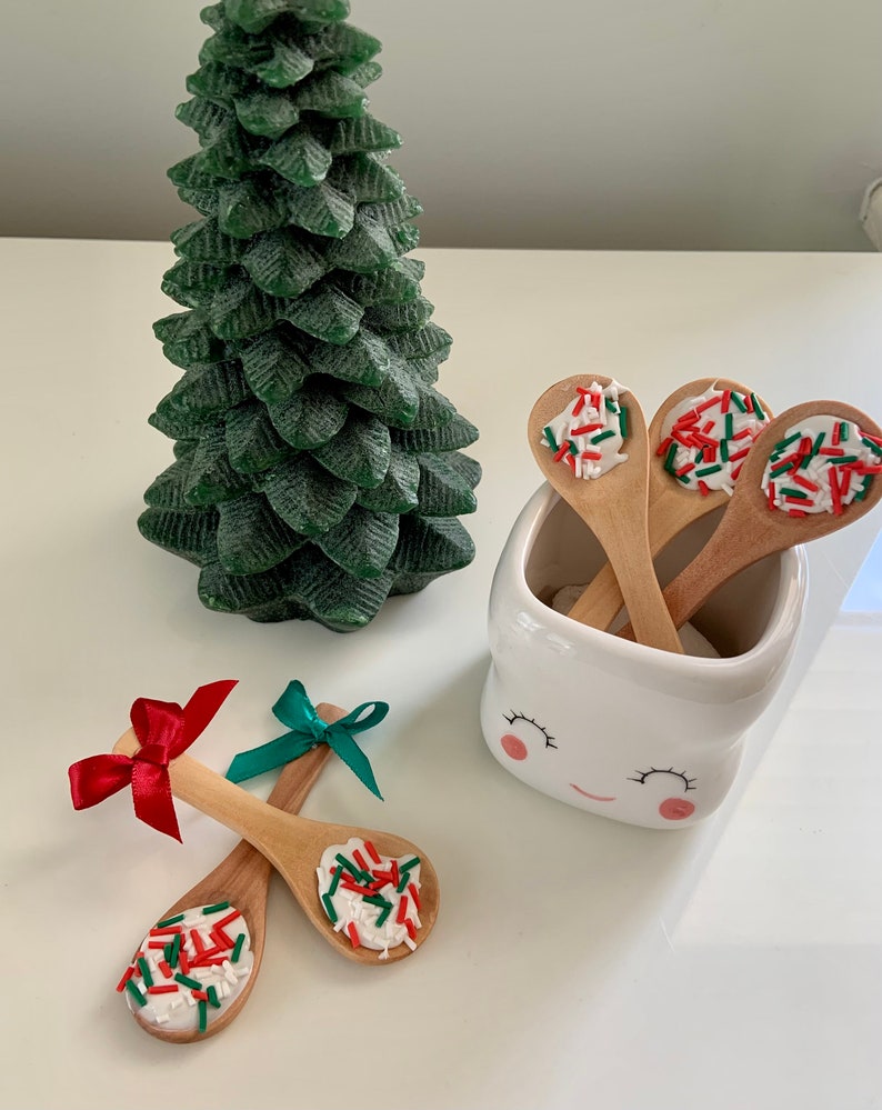 Mini Wooden Spoons | Christmas Tiered Tray Decor | Coffee Bar Decor ...