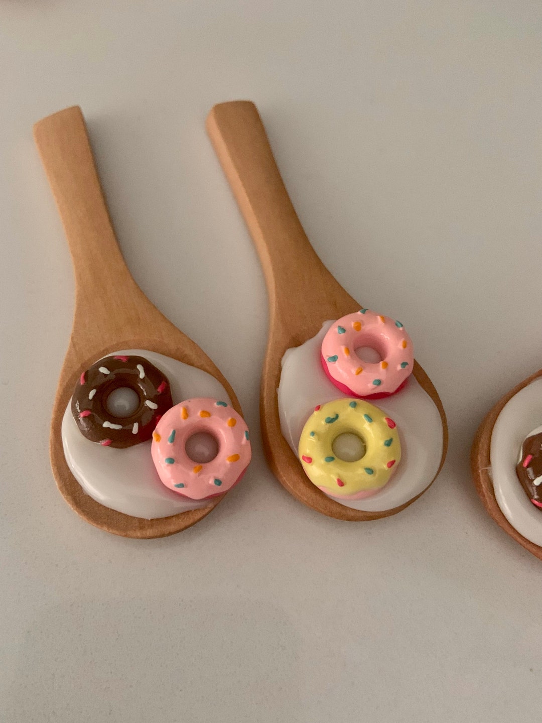 Mini Donuts | Mini Wooden Spoons | Tiered Tray Decor | Coffee Bar | Hot ...