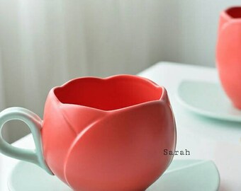 Flower Shape Mugs - Etsy