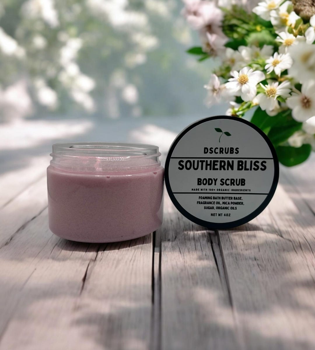Magnolia Flower Sugar Scrub: Southern Bliss Exfoliating Body Scrub - Etsy