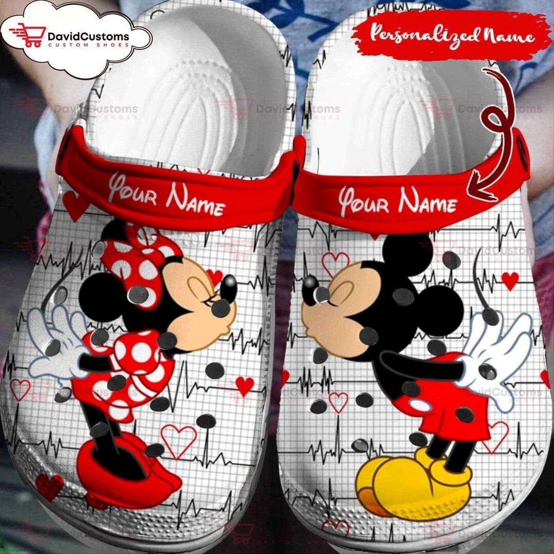 Customized Disney Magic Personalized Mickey Minnie 3D Clog Shoes ...