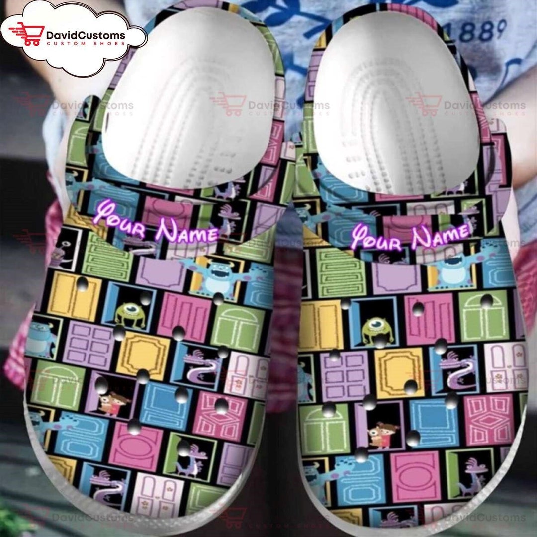 Characters Monsters Inc Pixar Disney University Cool ,custom Clogs ...