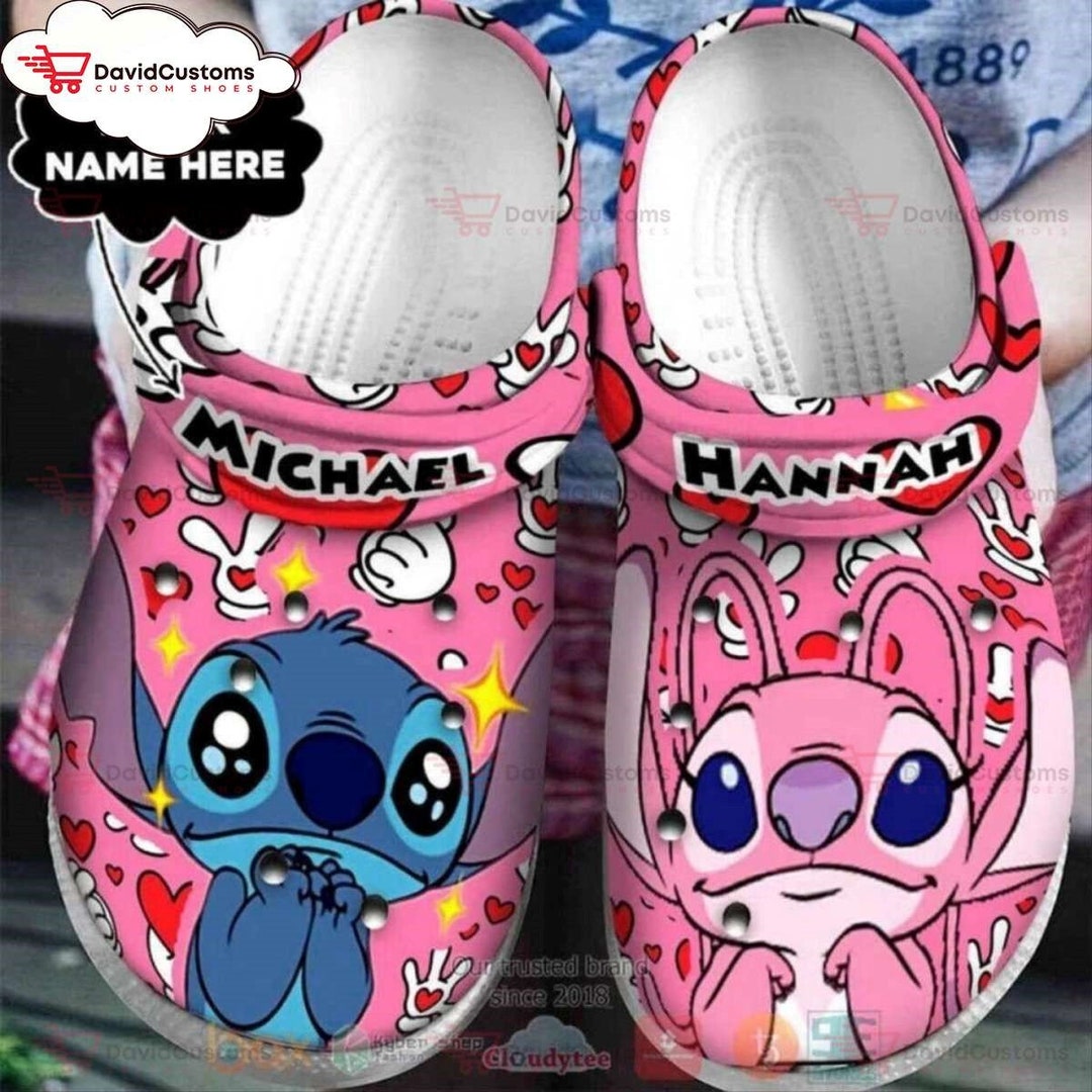 Disney Lilo and Stitch Custom Personalized Cartoon, Personalized Clogs ...