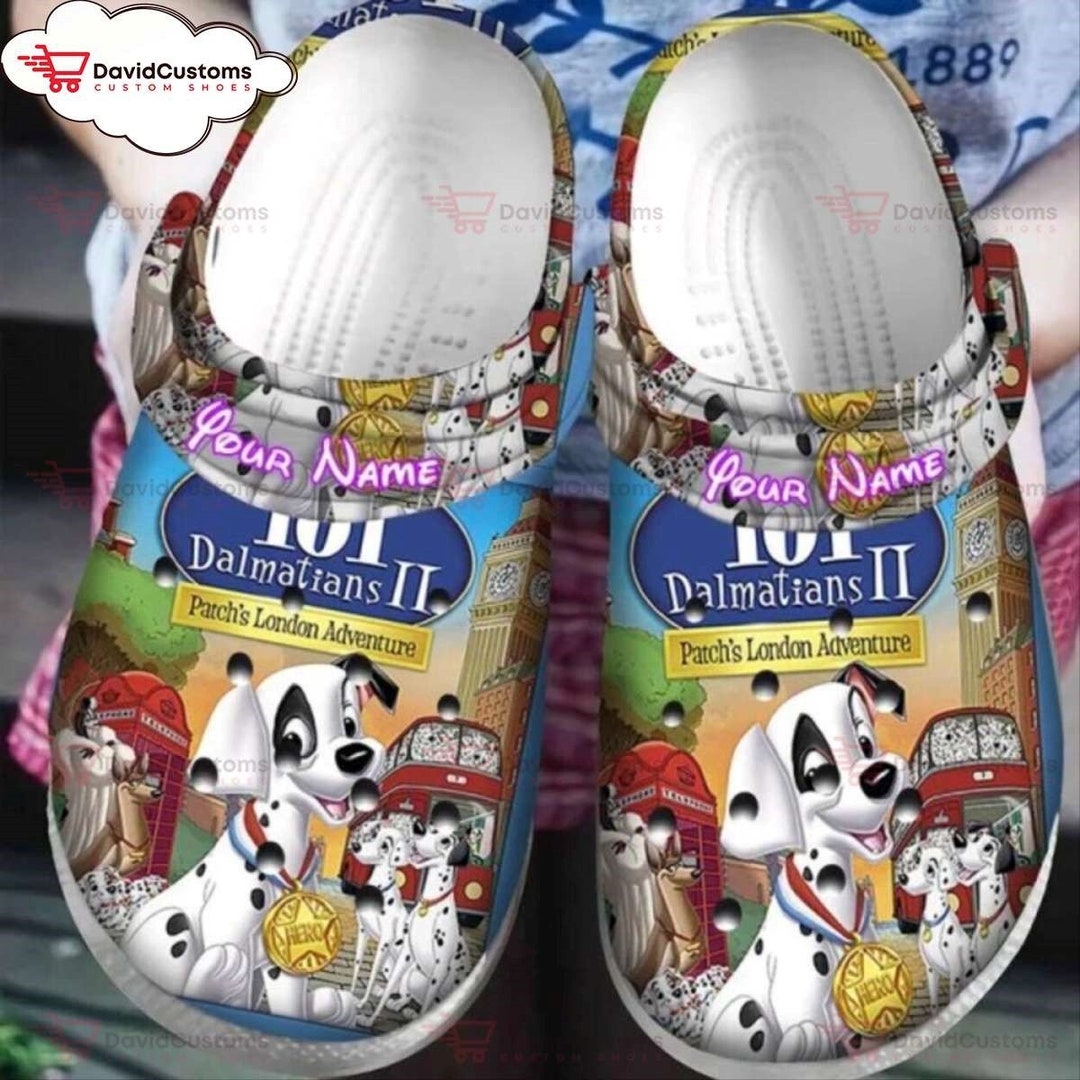 101 Dalmatians Poster 6 Unisex Classic Personalized Clogs Shoes ,custom ...