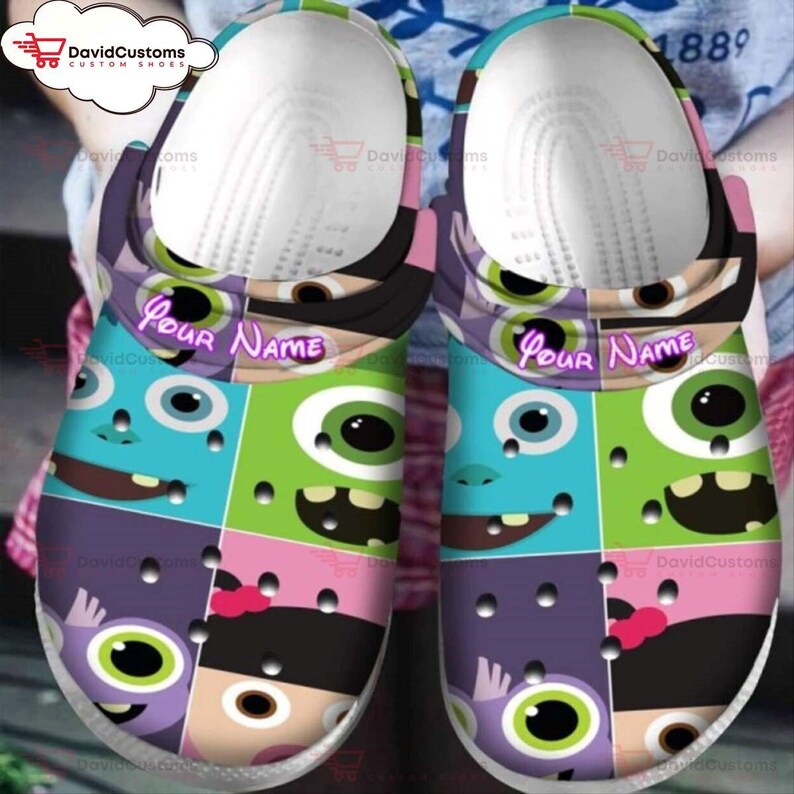 Disney Pixar Monsters Inc University Custom Name Clogs Shoes ...