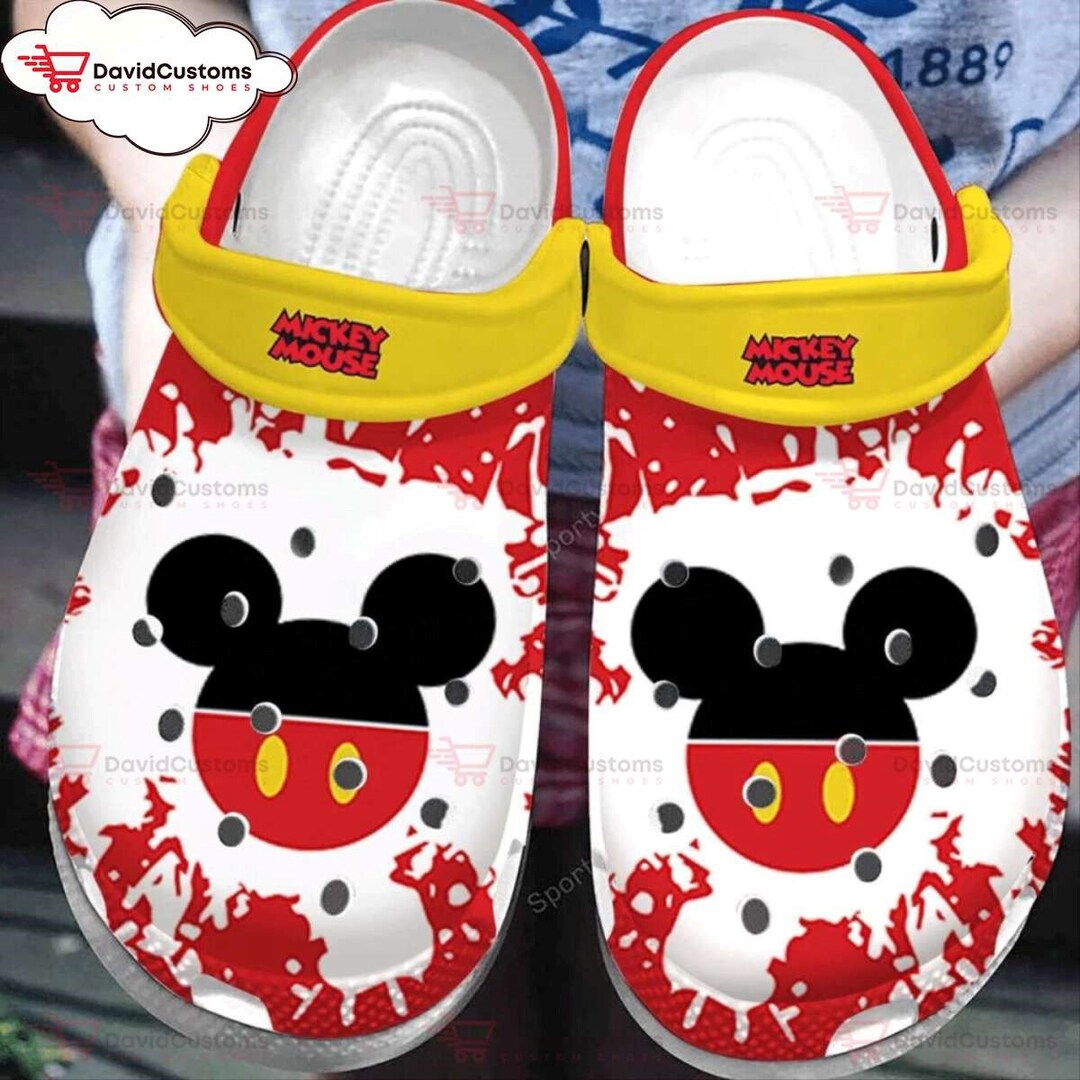 Dive Into Cartoon Classic Original Mickey Mouse Inspired Clog Footwear ...
