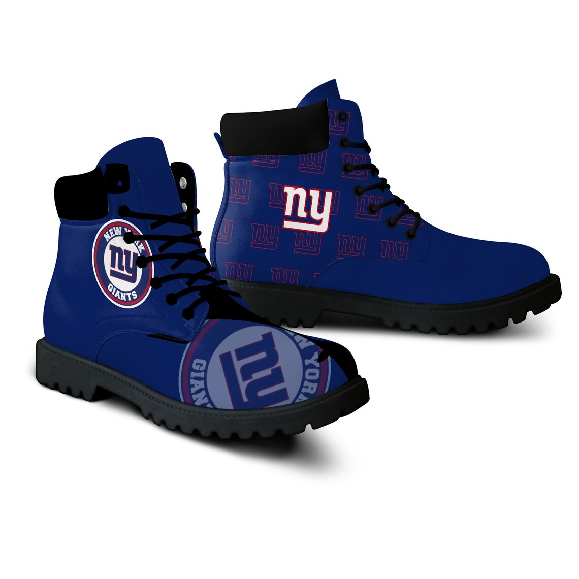 New York Giants Rugby Team Boots Shoes Nfl Classic Boot | Etsy