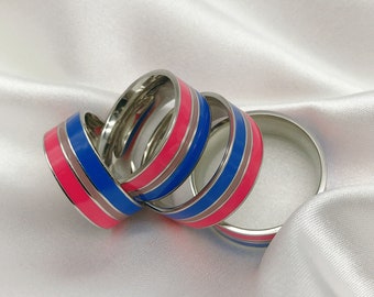 Bisexual Pride Ring - Etsy