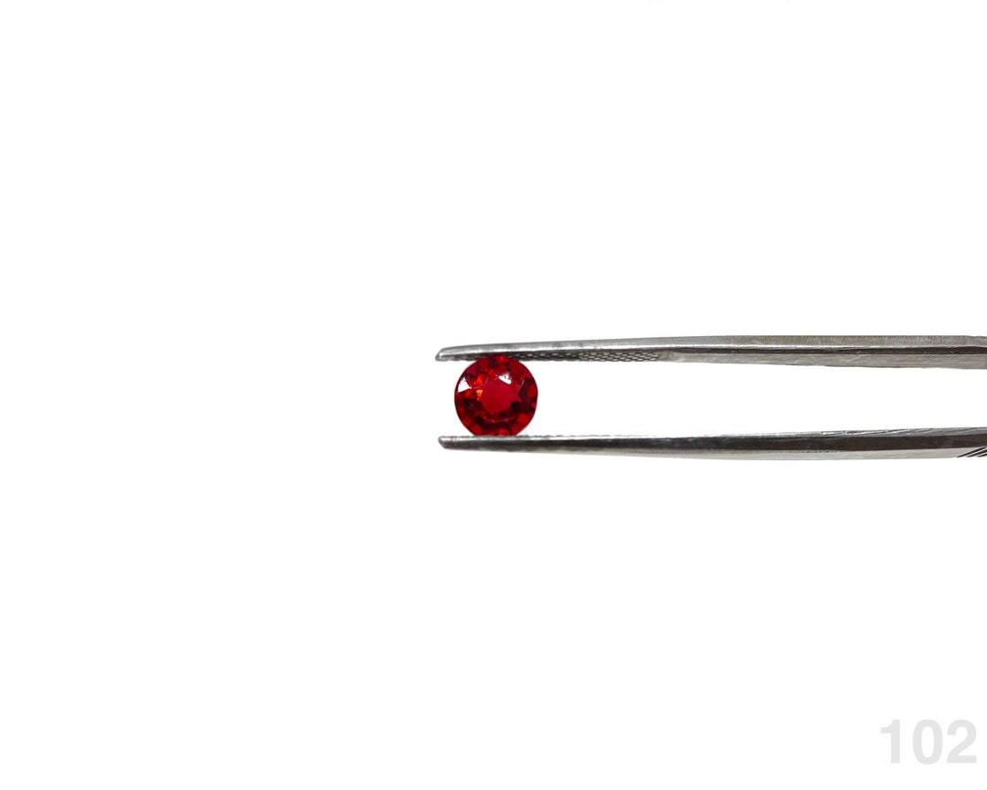 Faceted Natural Red Pyrope Garnet - Round - Etsy