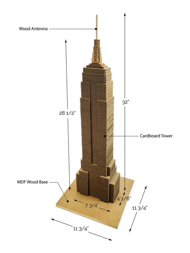 New York City Building Cat Scratching Post, Recycled Cardboard Cat ...