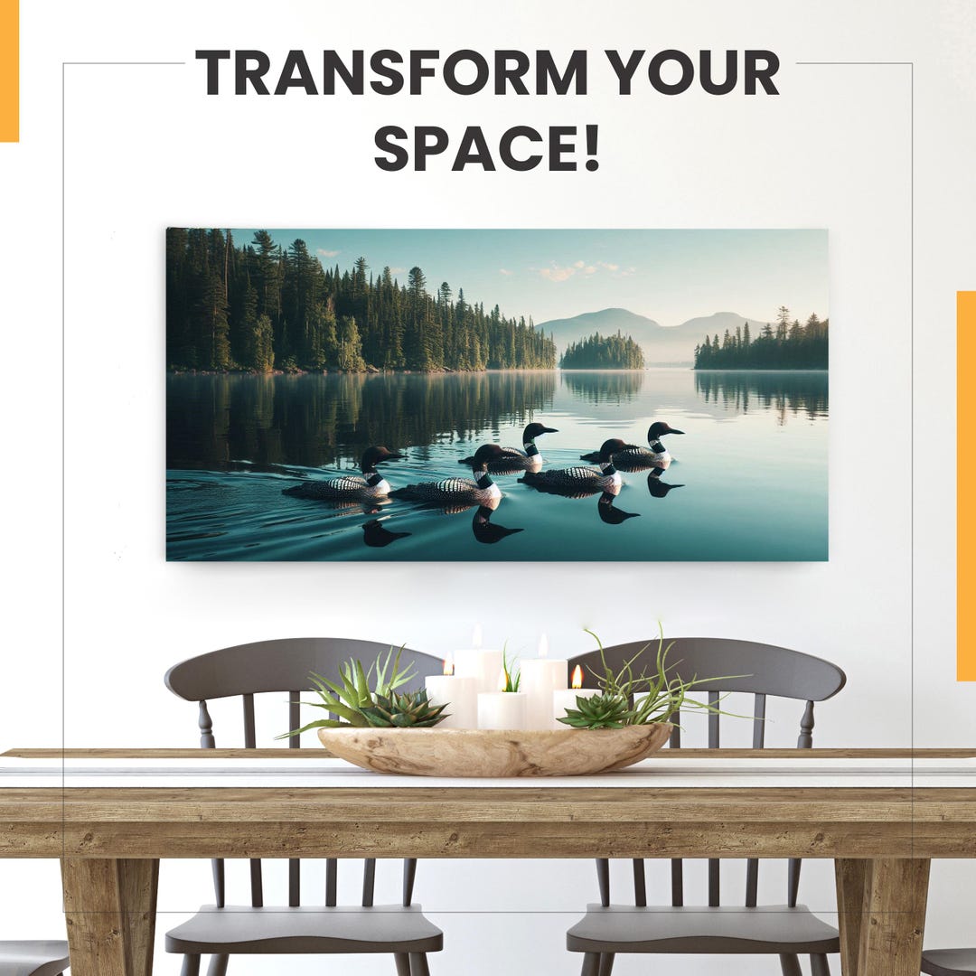 Loon Print - Loon Decor - Loon Wall Art - Loon - Water Bird Art - Loon ...