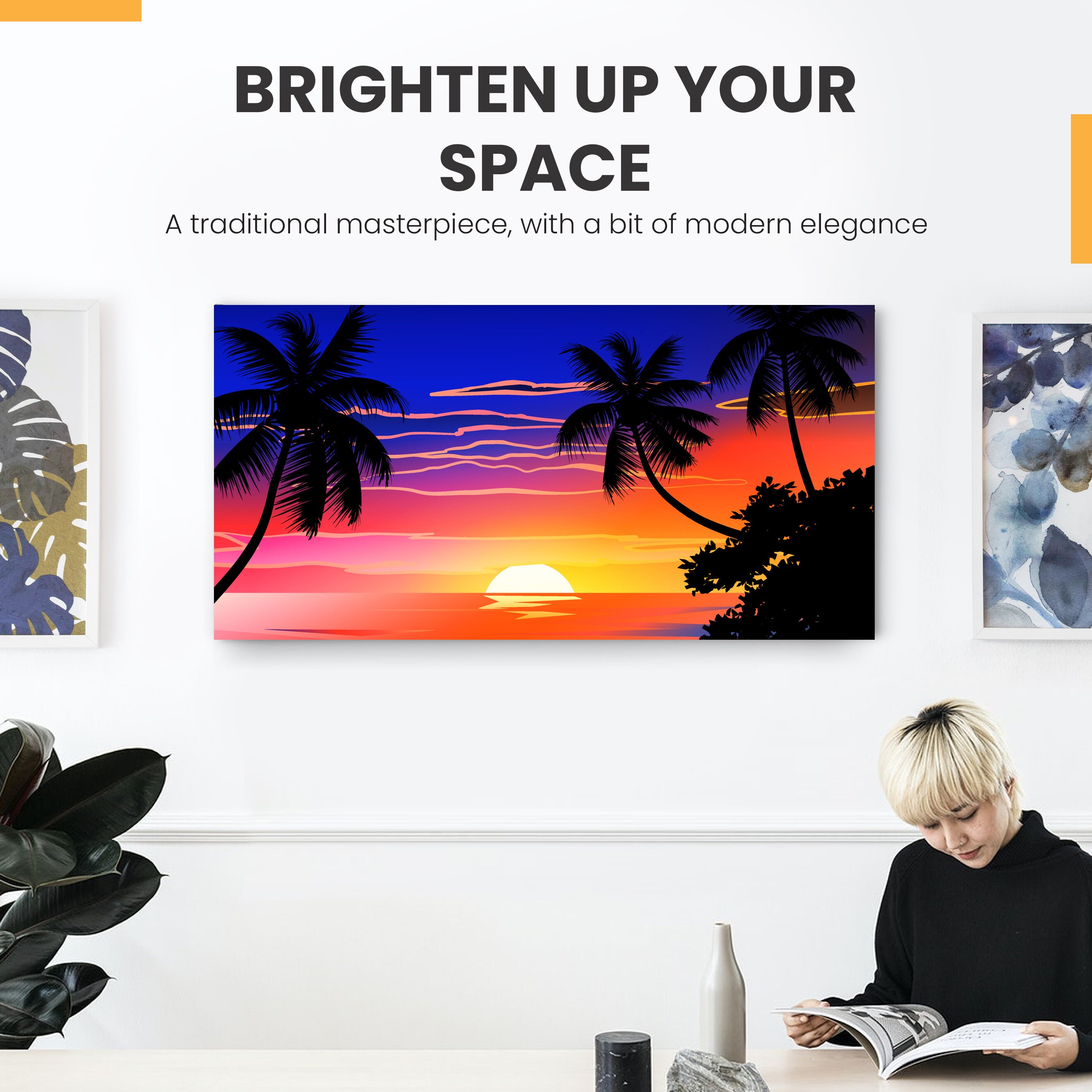 Sunset Canvas, Sunset Print, Sunset Poster, Photo Sunset Wall Art ...