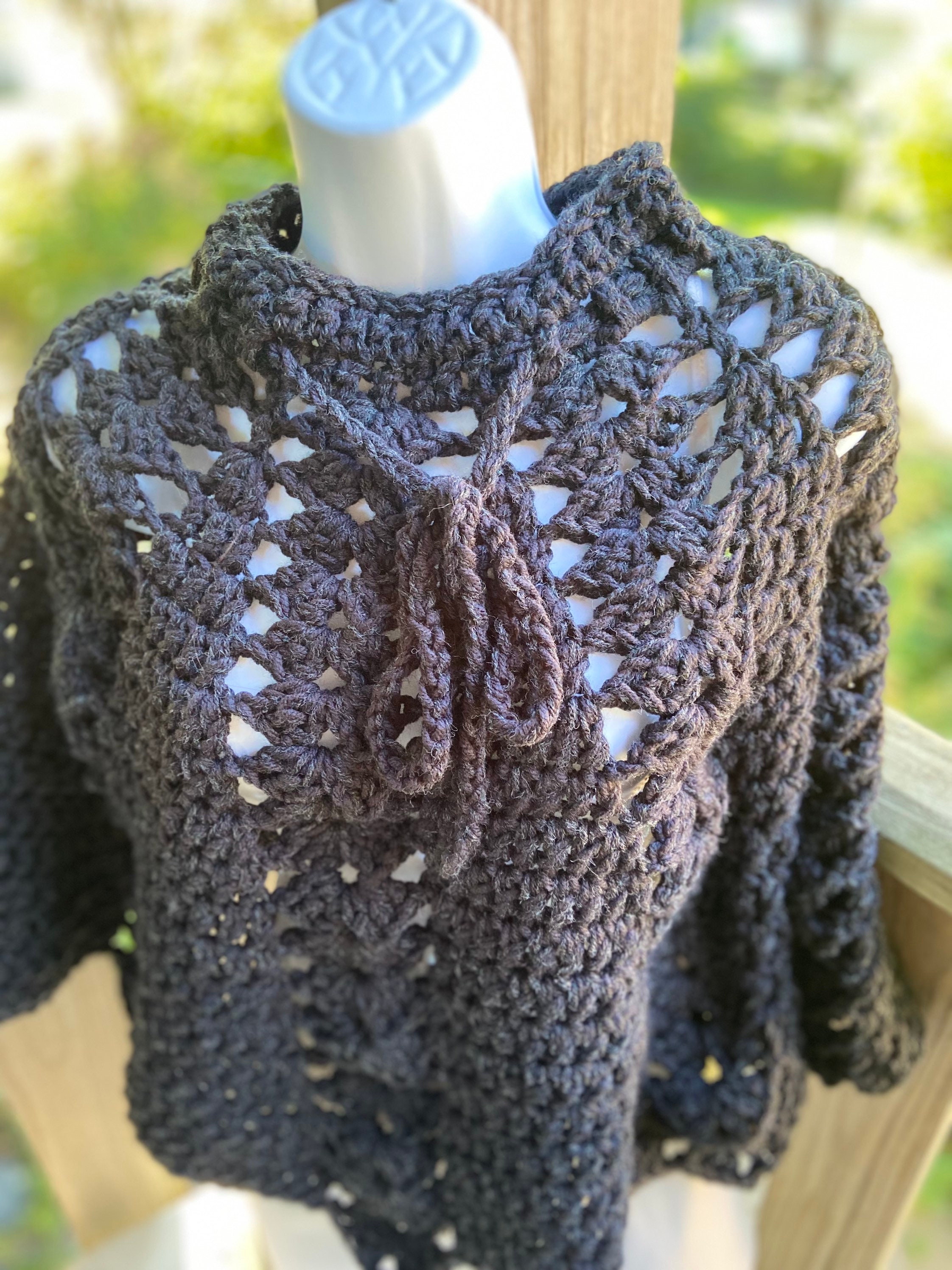 Black Goth Poncho - Etsy