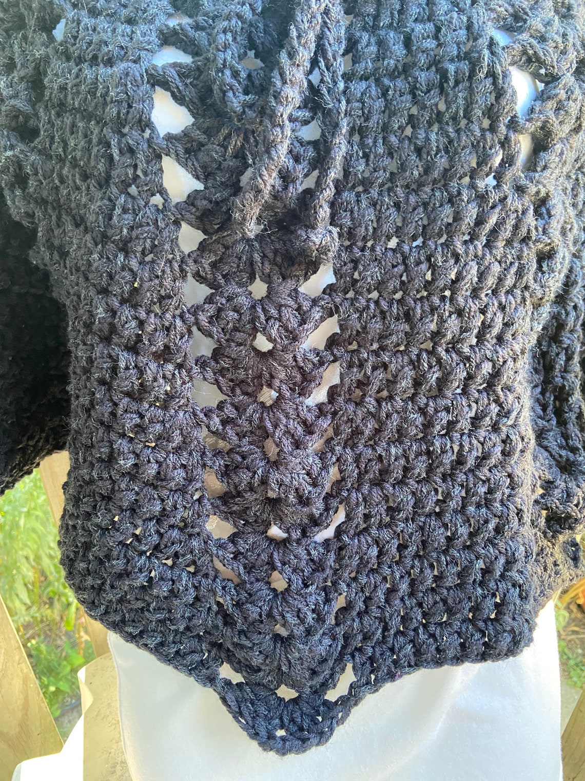 Black Goth Poncho - Etsy