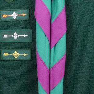 Boy Scout, Cub Scout & Girl Guide Neckers. Various Colour Combinations ...
