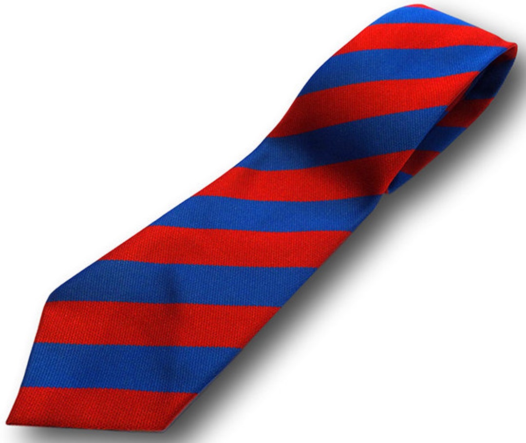 Royal & Red Wide Stripe School Tie - Etsy